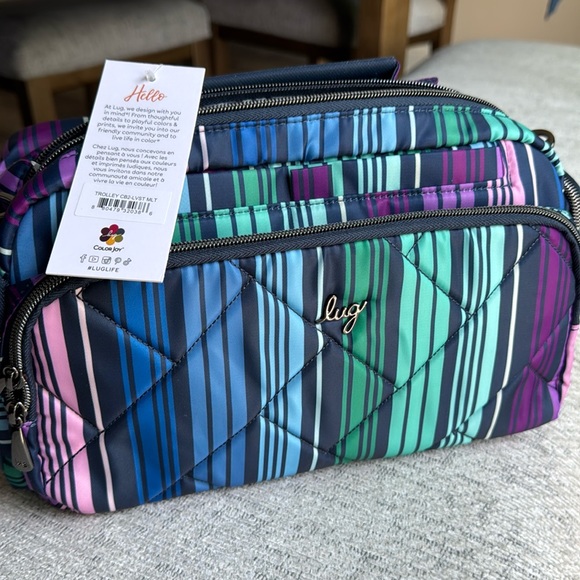 lug | Bags | Lug Trolley Cb Crossbody Bag Multi Stripe Nwt | Poshmark